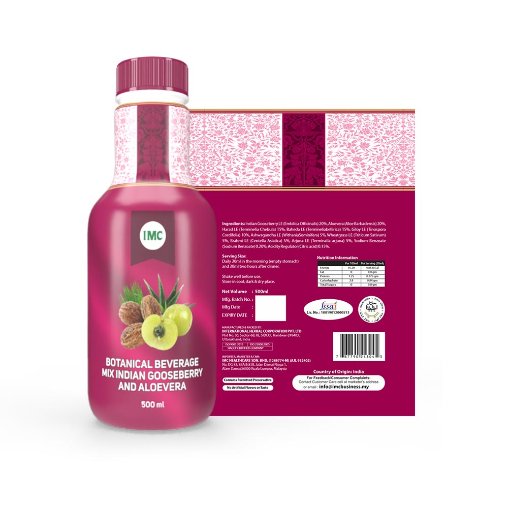 Botanical Beverage Mix Indian Gooseberry And Aloevera IMC HEALTHCARE ...